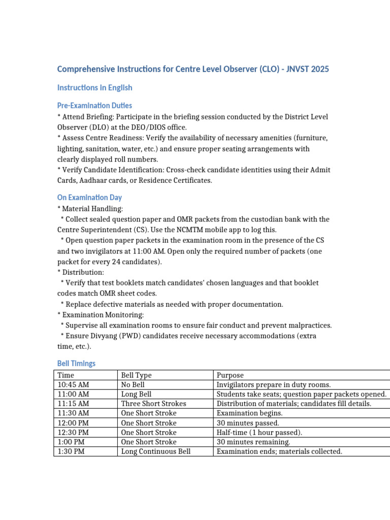 CLO_Instructions_Multilingual | PDF