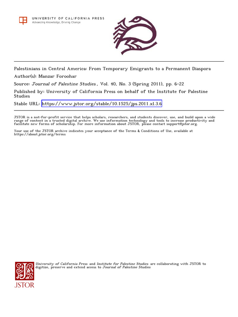 Foroohar-PalestiniansCentralAmerica-2011 | PDF | Sandinista National ...