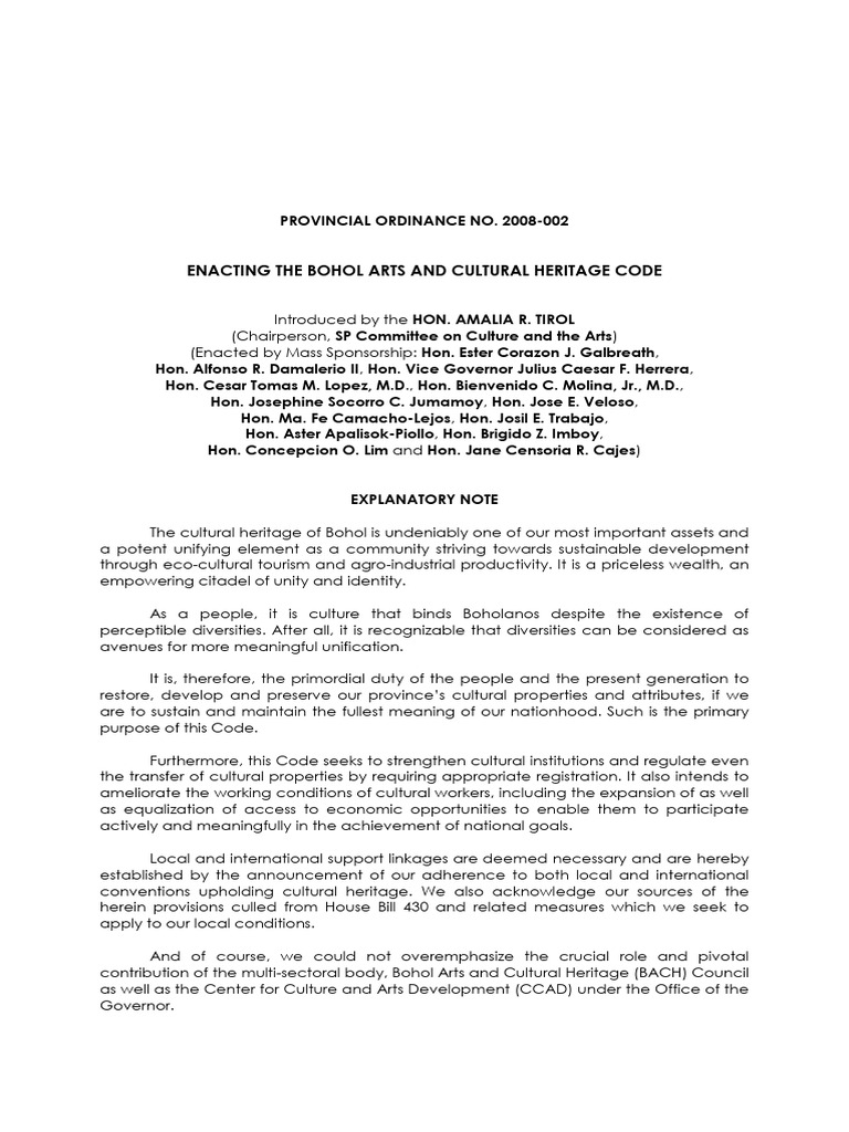 BACH CODE | PDF | Cultural Heritage | Property