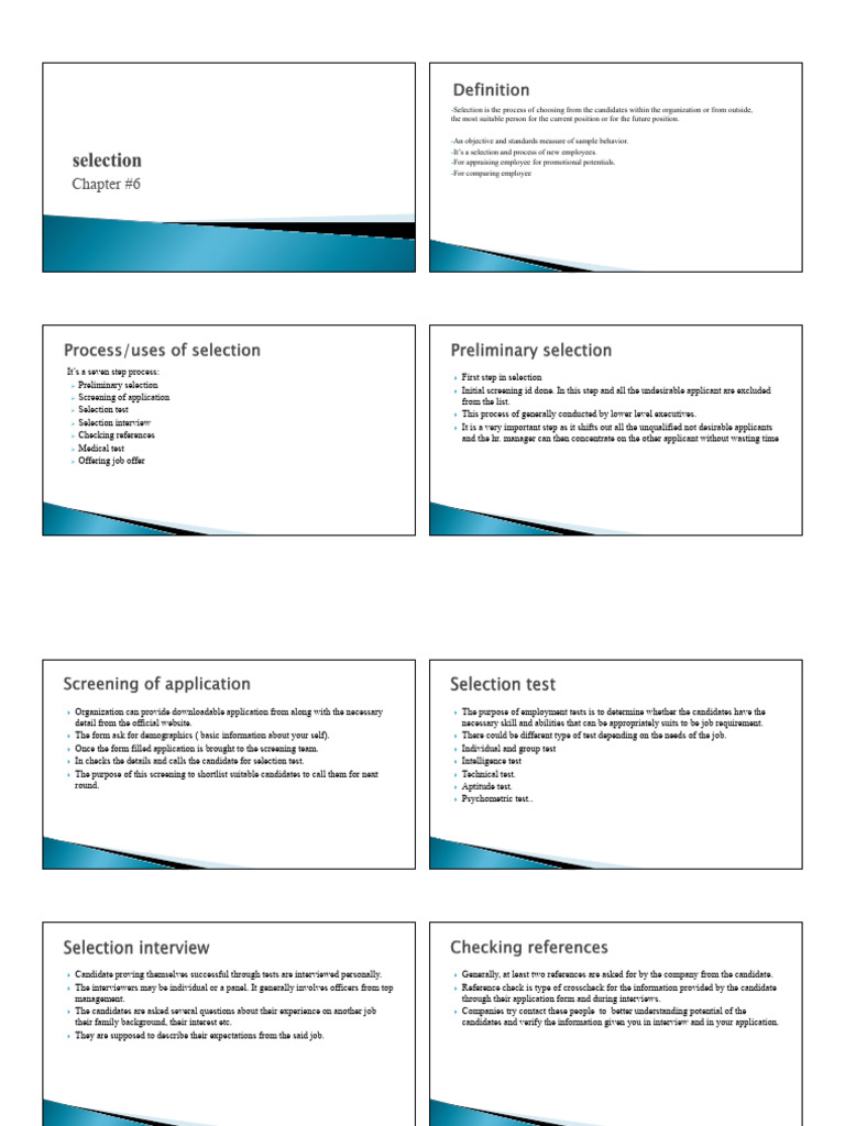 Selection CHP 6.Pptx (4 Files Merged) | PDF | Recruitment | Sat