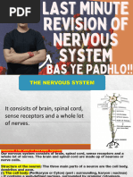 Class 5-Science Notes-The Nervous System | PDF | Brain | Nerve