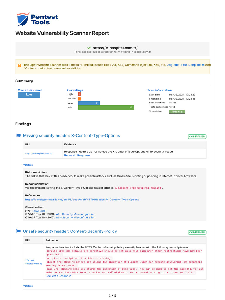 Website Scanner Https e Hospital - Com.tr 20240529 1223 | PDF | Http Cookie | Internet