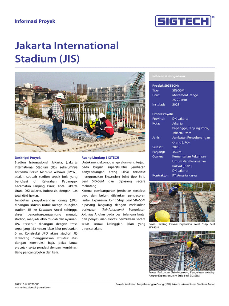 Refsheet JPO Jakarta International Stadium | PDF