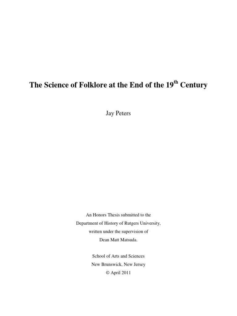 The Science of Folklore, Peters 2011 | PDF | Folklore | Science