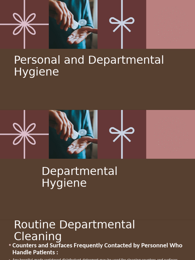 Hospital Hygiene and Infection Control Guide | PDF | Hand Washing | Hygiene
