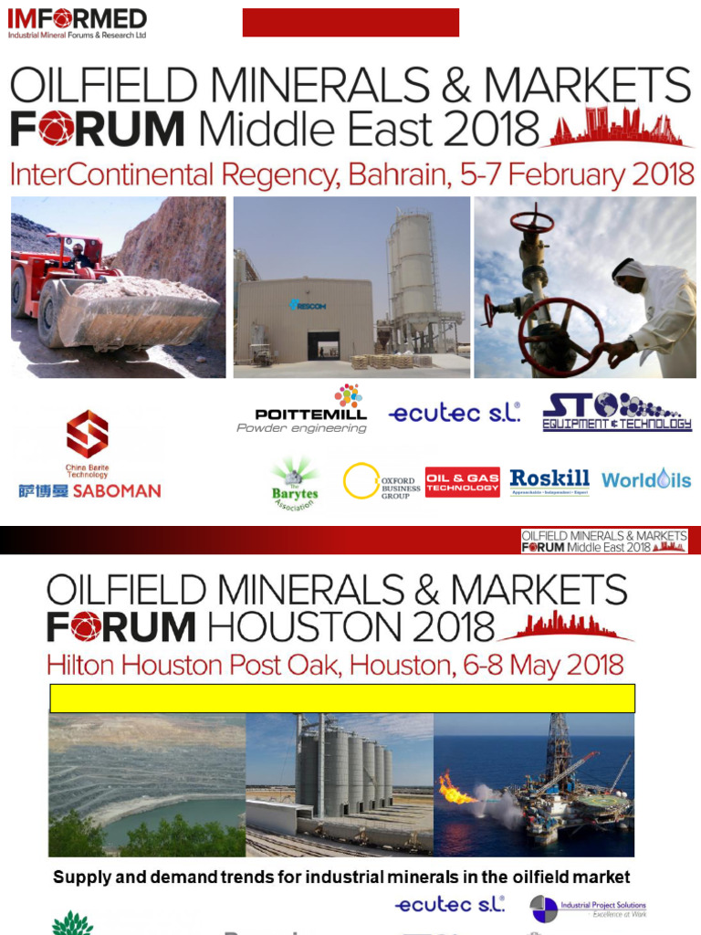 Oilfield Minerals Middle East 2018 Summary Slide Deck IMFORMED | PDF ...