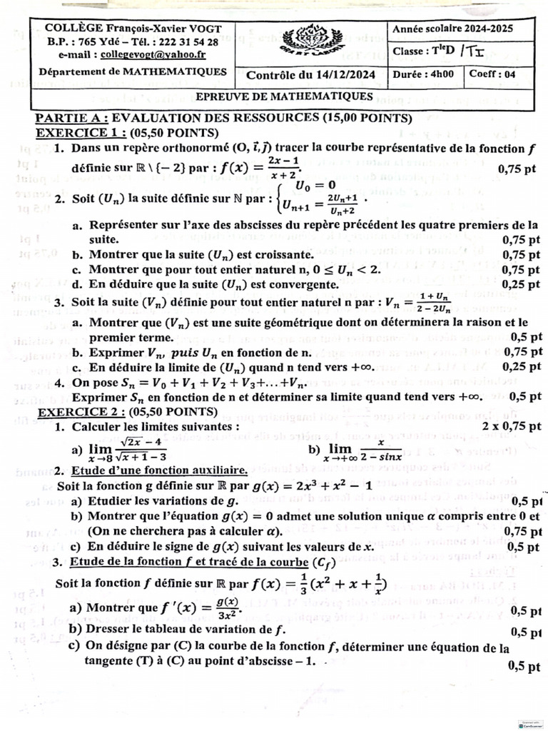 Maths Tle D & Ti Zone 2, 3, 4, 5 | PDF