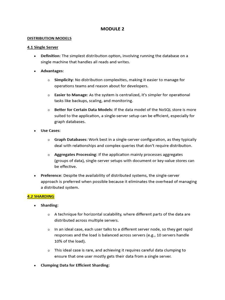 NOSQL_MOD2 | PDF | Replication (Computing) | Database Transaction