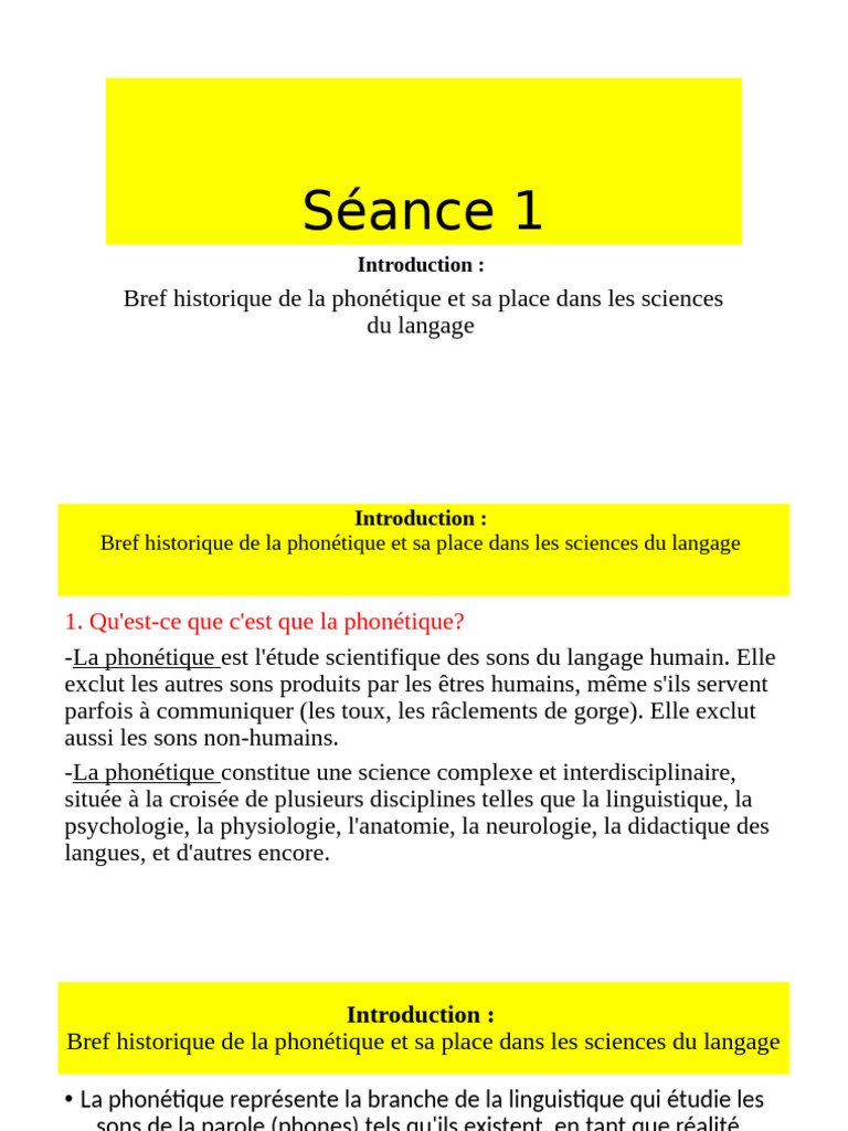 Introduction à la phonétique et ses branches | PDF | Phonétique | Son