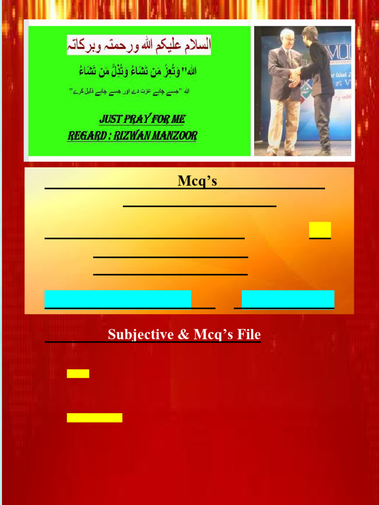 ENG201 Final Term Mcqs Solve by Vu Toper RM | PDF | Pie Chart | Specification (Technical Standard)