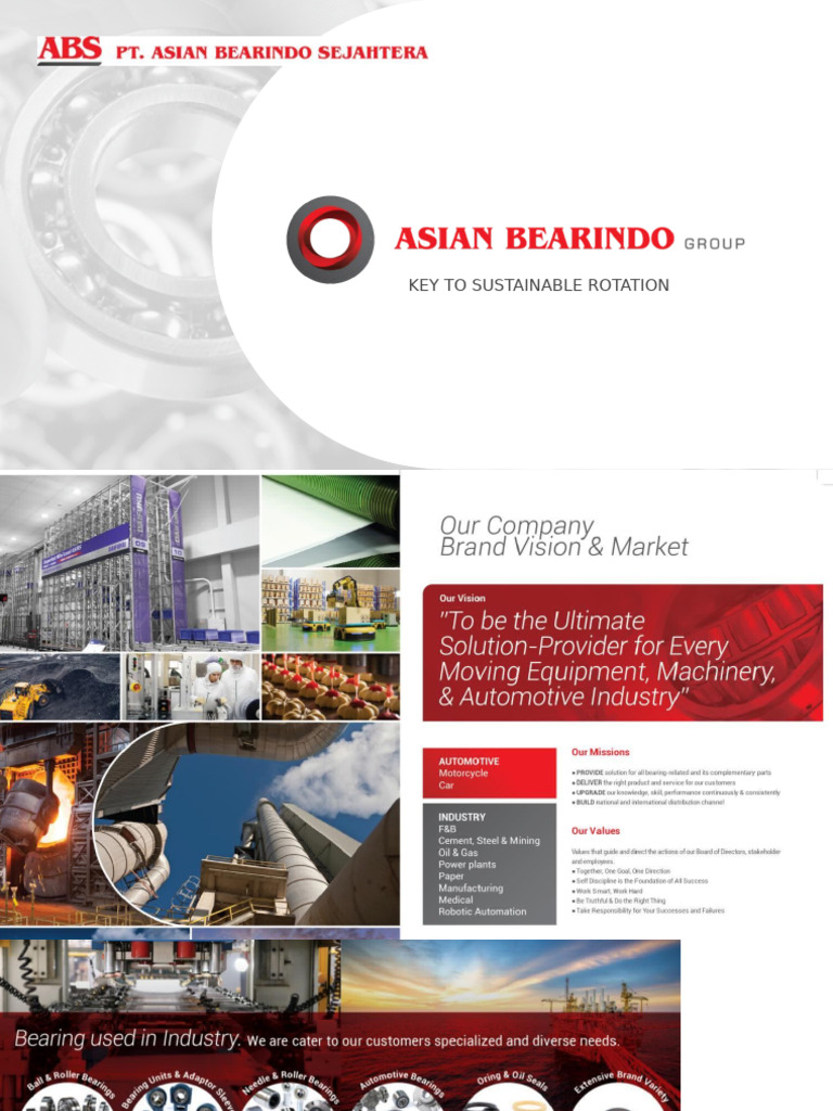 Asian Bearindo Company Profile PPT Compressed | PDF