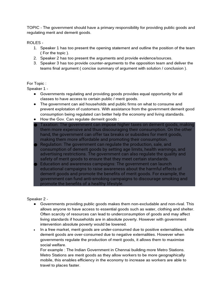 Econmics Debate - 18 - 4 - 2023 | PDF | Taxes | Goods