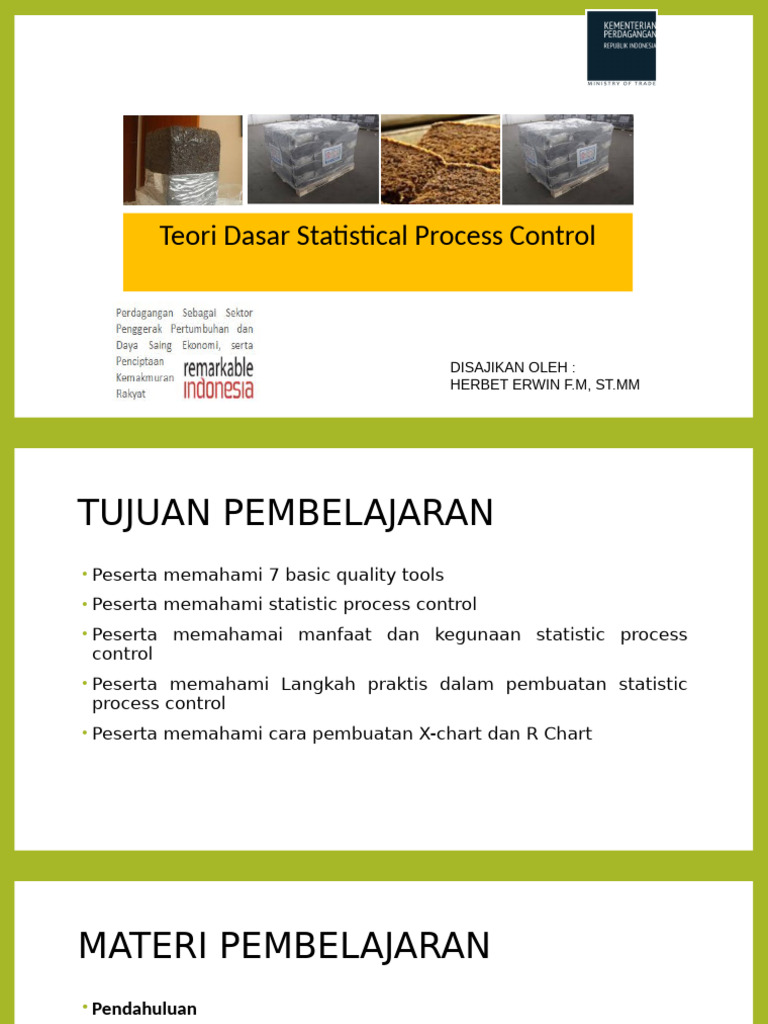 Teori Dasar Pengendalian Proses Statistik | PDF