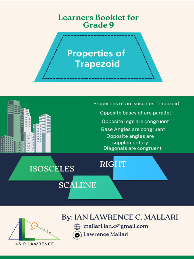 Innovation - SIM - Properties of Trapezoid | PDF | Triangle | Classical Geometry