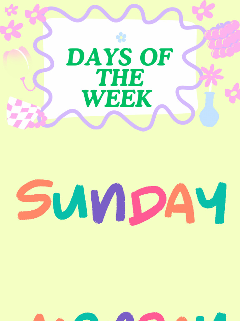 Days of The weEK - 20241021 - 000429 - 0000 | PDF