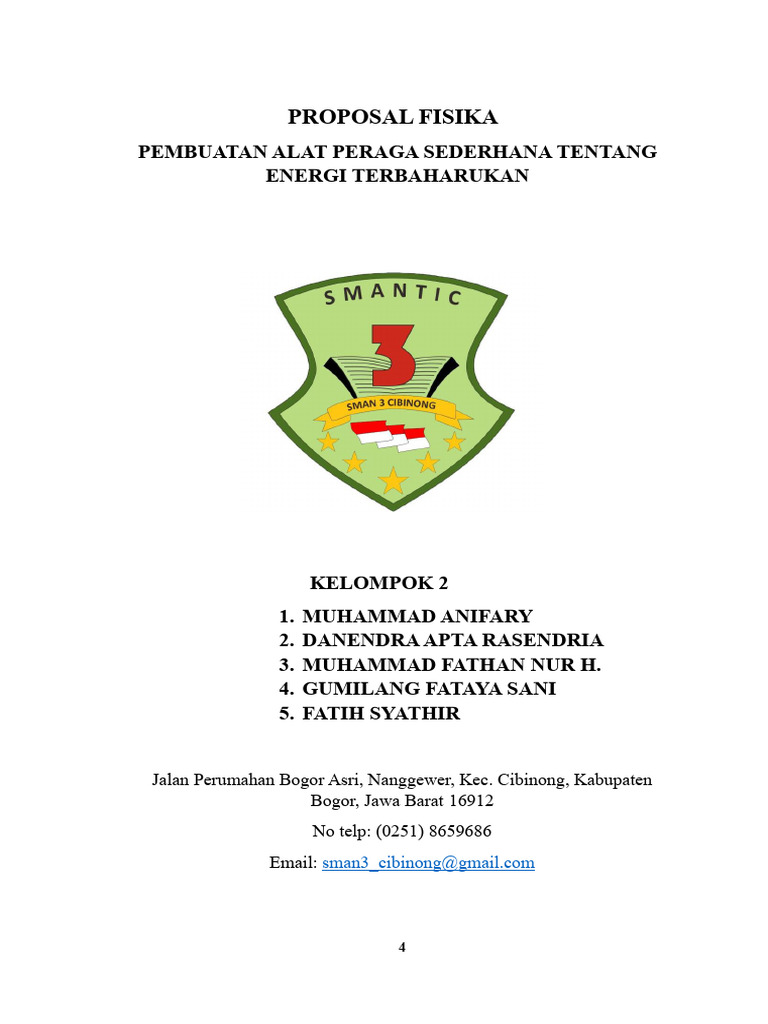 Alat Peraga Energi Terbarukan Sederhana | PDF