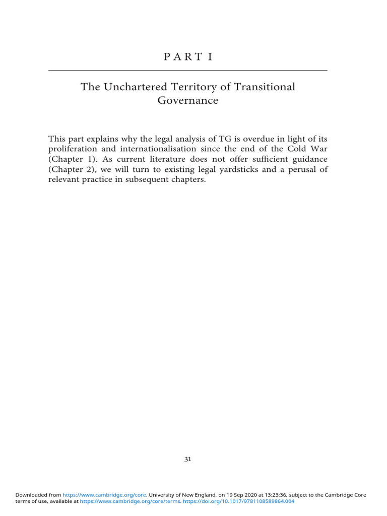 Transitional Governance Insights | PDF