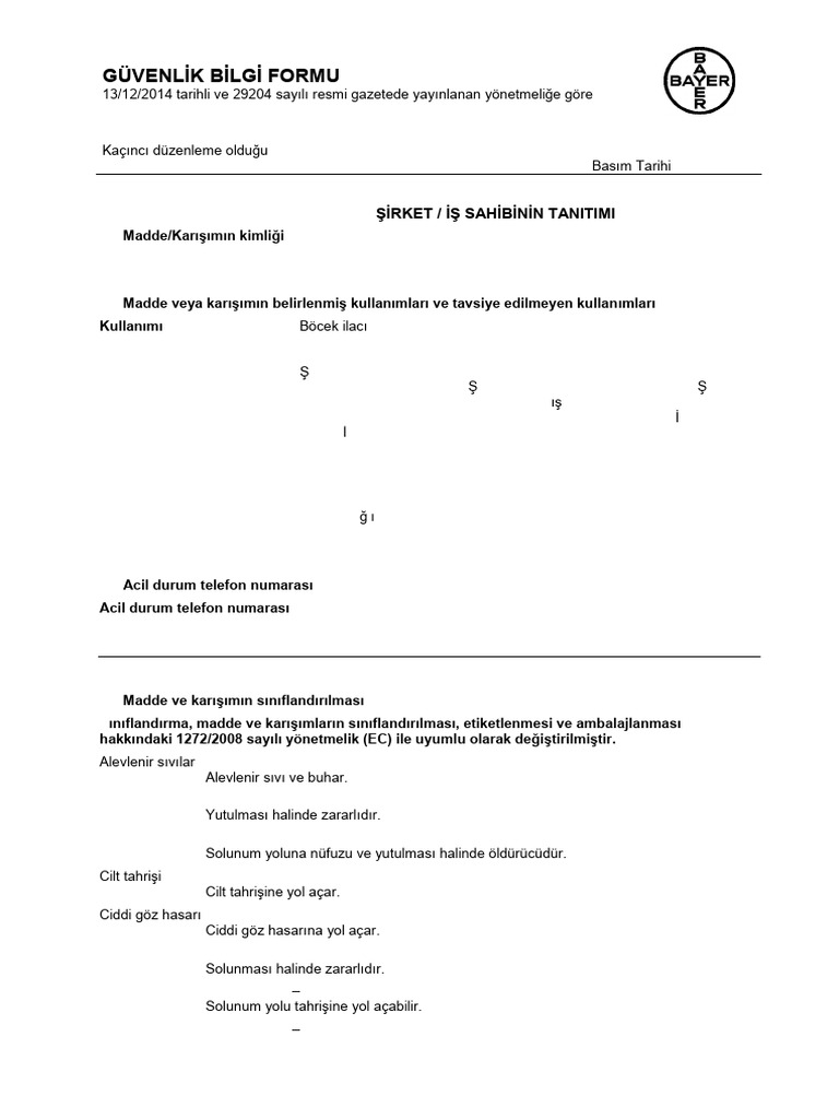 Decis 2.5 Ec-Msds | PDF