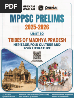 MPPSC PRELIMS UNIT - 10 Tribes of Madhya Pradesh - Heritage, Fold ...