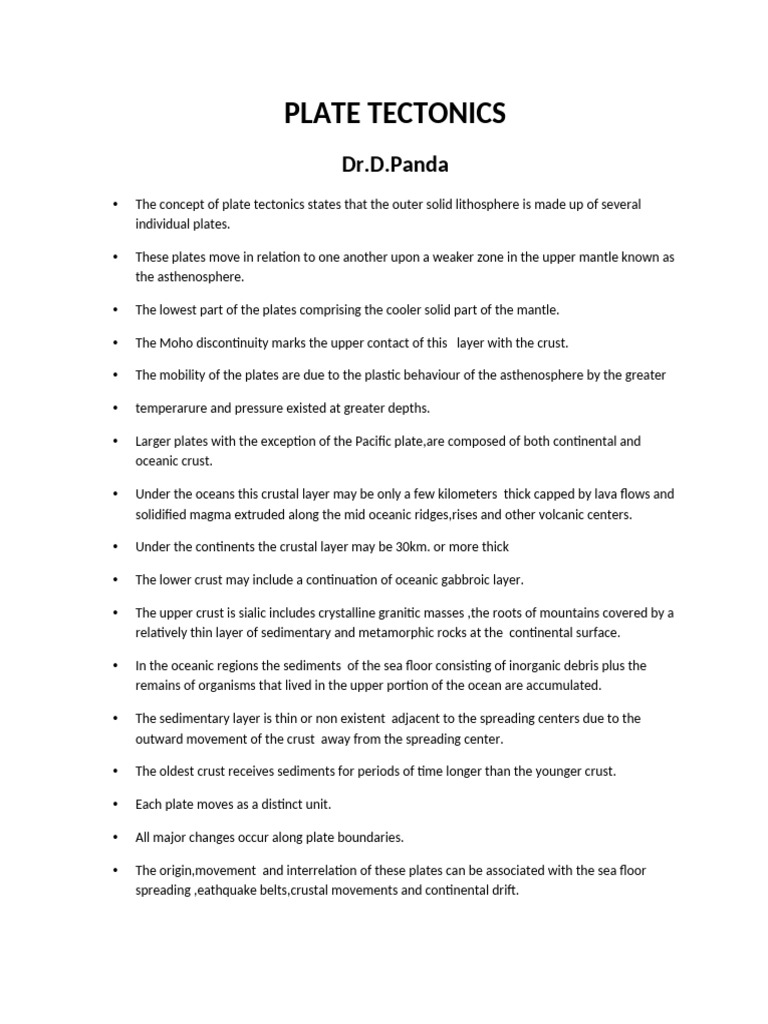 Plate Tectonics Pdf Plate Tectonics Rift