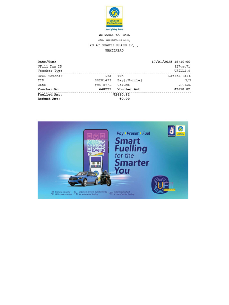 Fuel Bill | PDF
