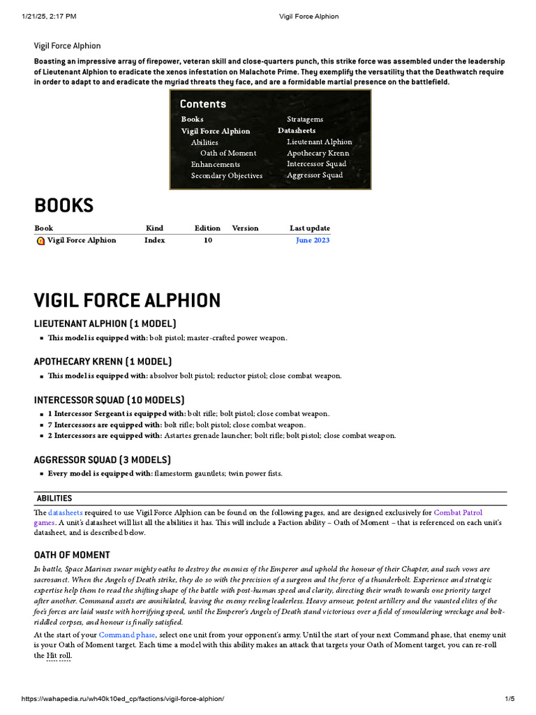 Vigil Force Alphion | PDF | Warfare | Military Science