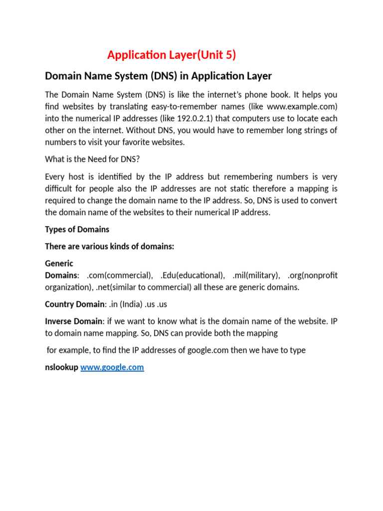 Computer Network - Unit 5 | PDF | File Transfer Protocol | World Wide Web