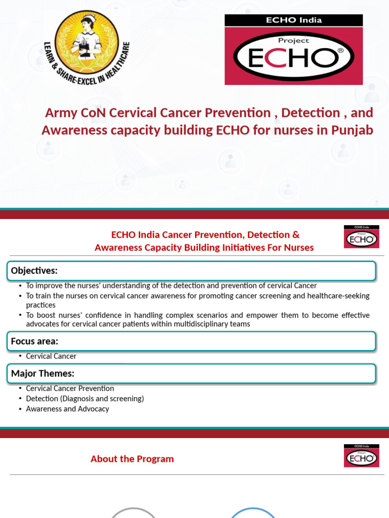 Program Overview Cervical Cancer-ACoN | PDF | Nursing | Cancer