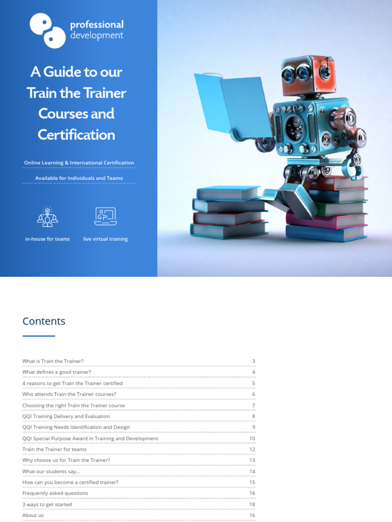 Train The Trainer Courses | PDF | Personal Trainer | Cognition