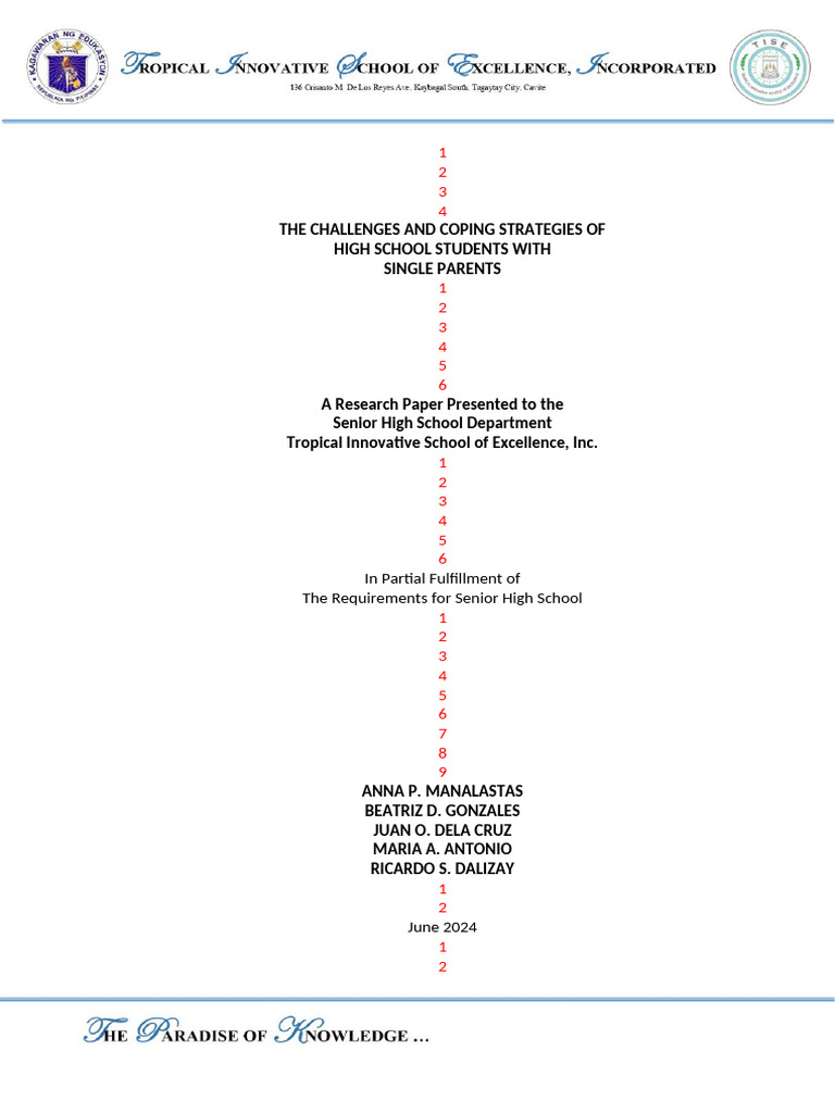 Title Page and Approval Sheet | PDF