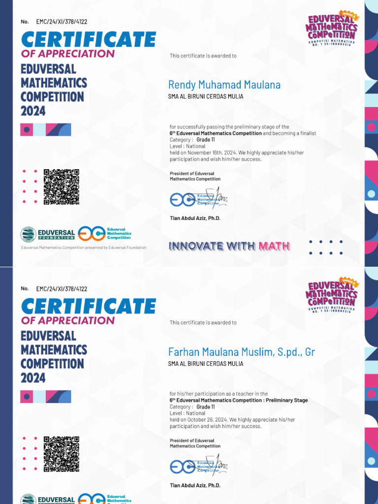EMC 2024 Certificate (1) | PDF
