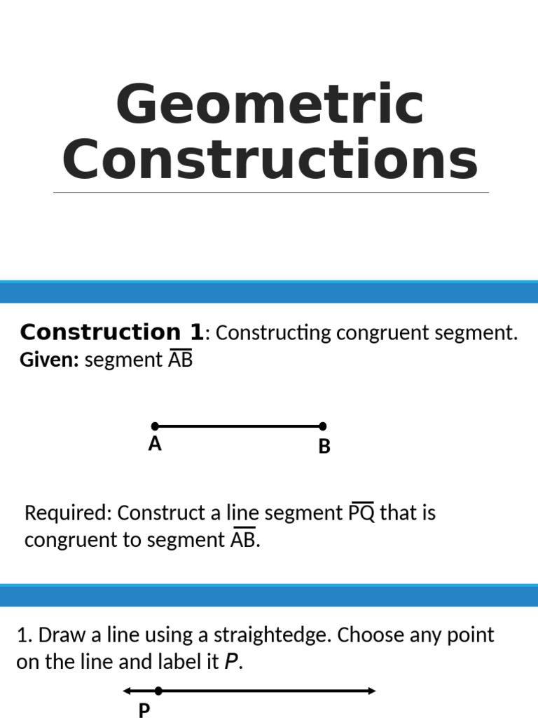 WEEK 4 Geometric Constructions | PDF | Geometry | Euclid