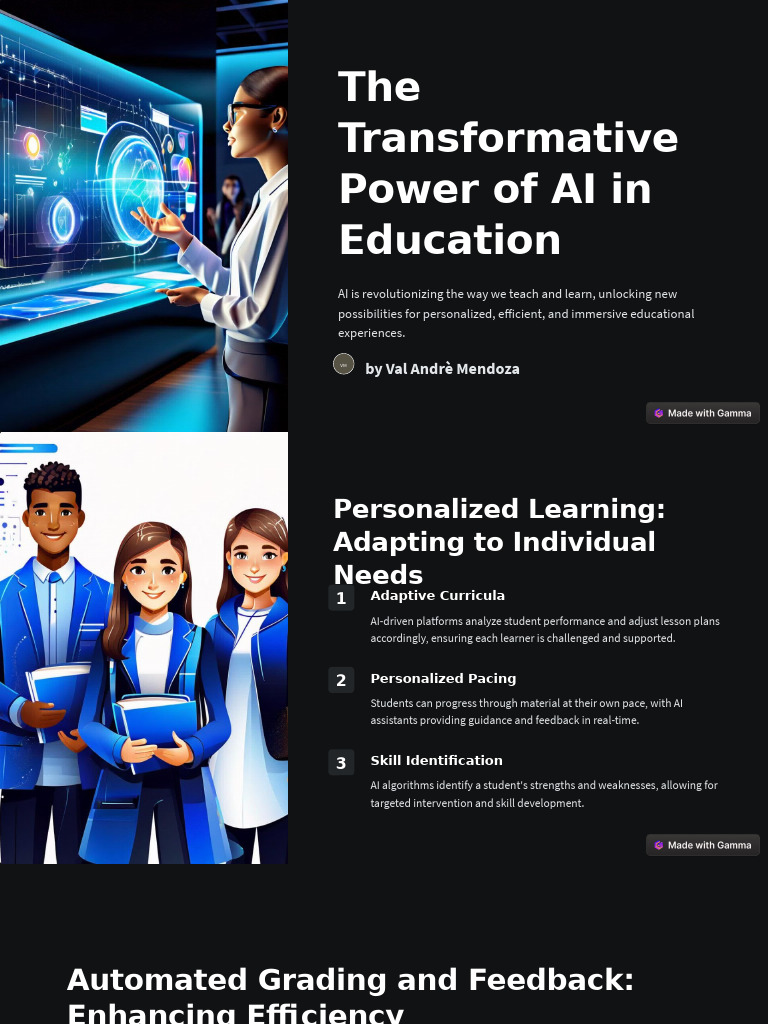 The Transformative Power of AI in Education | PDF | Artificial ...