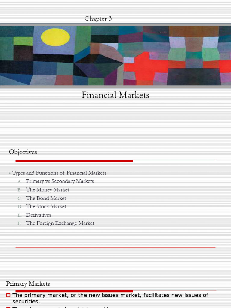 Chapter 3 Financial Markets | PDF | Bonds (Finance) | Yield (Finance)