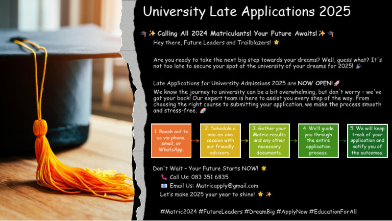 Late University Applications Guide | PDF
