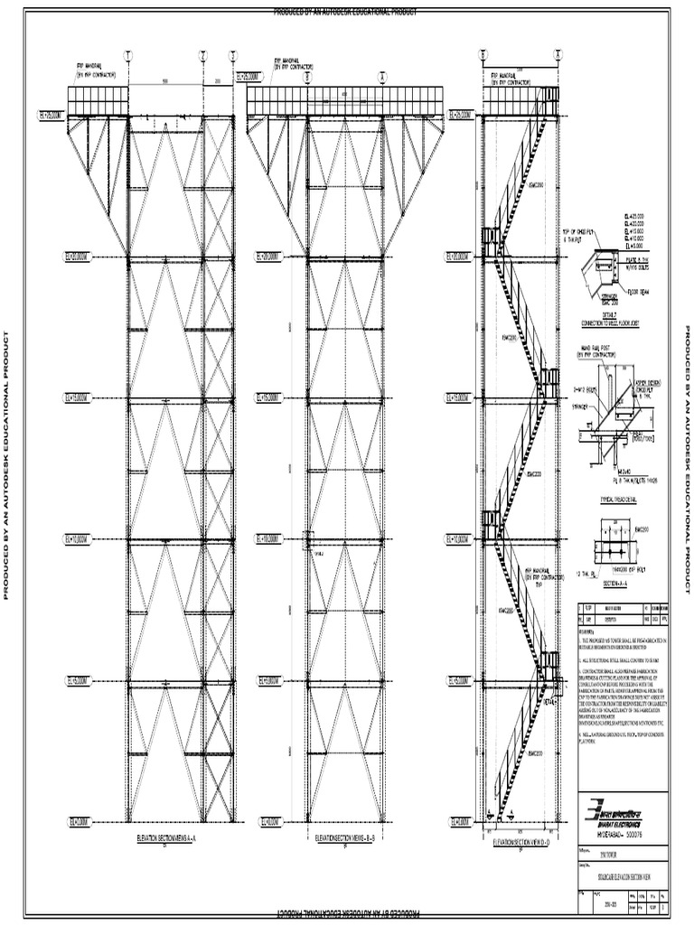 5 - Staircase Elevation Section Views Model (a2)-1 | PDF