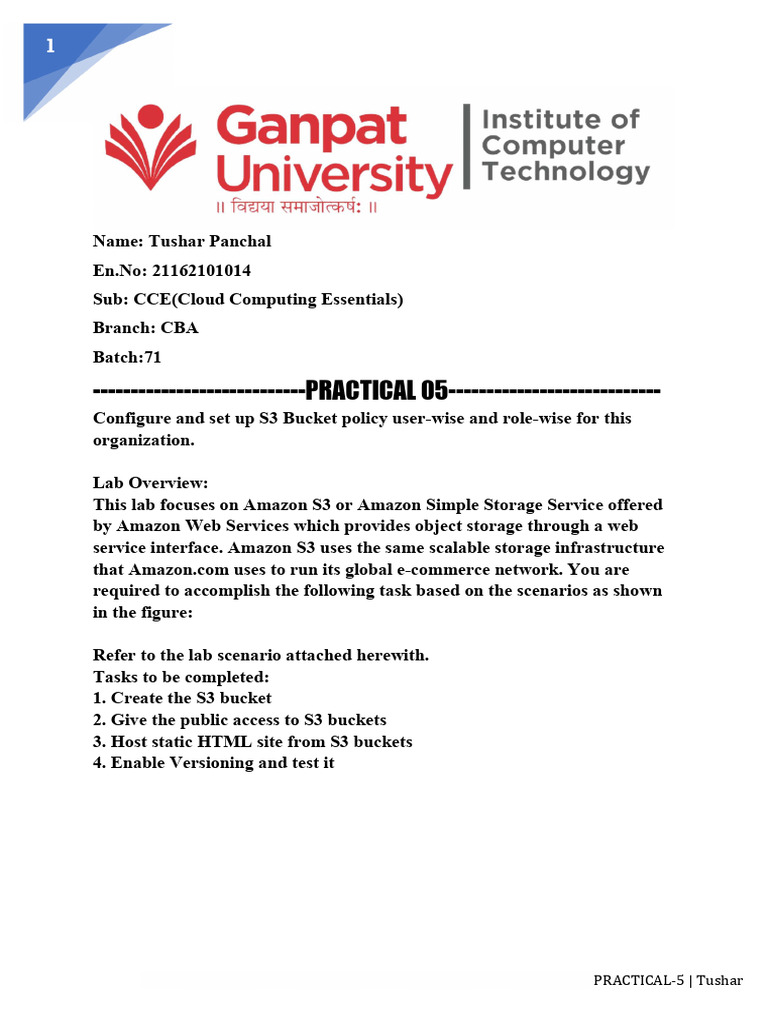 Prac 5 - Cce - 21162101014 - Tushar | PDF | World Wide Web | Internet & Web