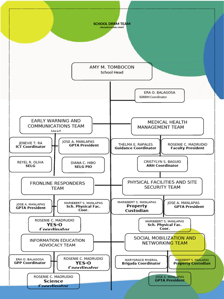 Organizational Chart DRRM | PDF