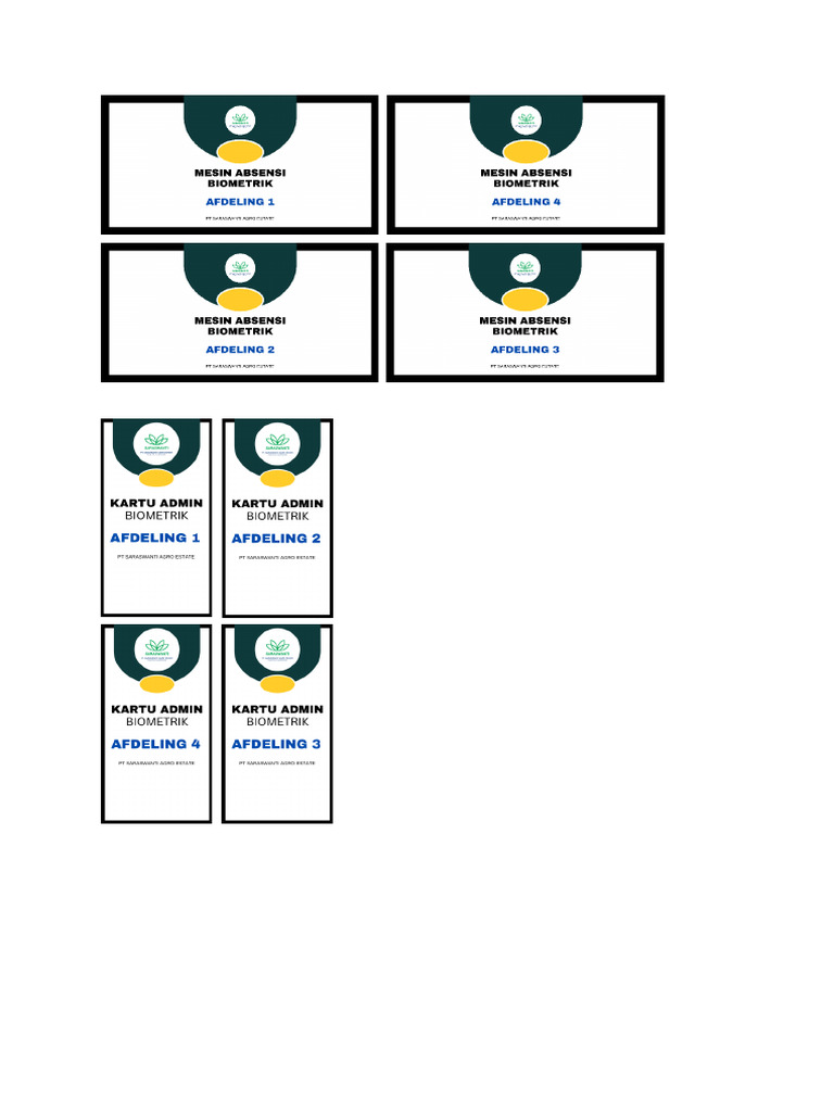 Print Stiker Absensi | PDF
