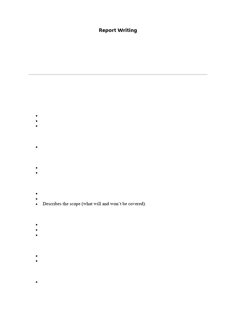 Report Writing | PDF