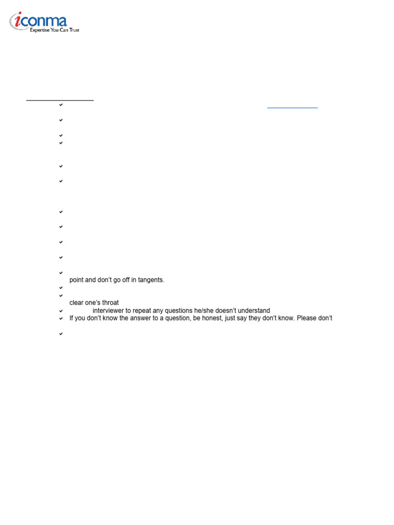 Candidate Interview Preperation Document | PDF | Interview