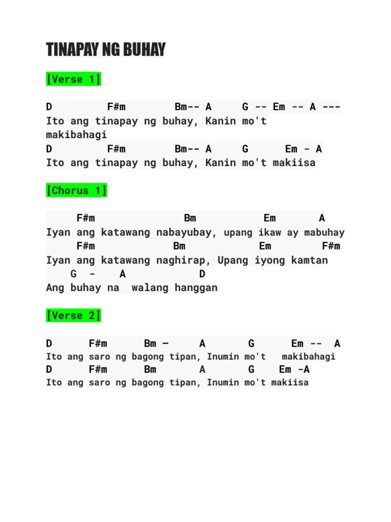 Tinapay NG Buhay D | PDF