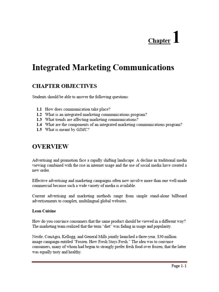 Solutions For Exercises in Integrated Advertising, Promotion, and ...