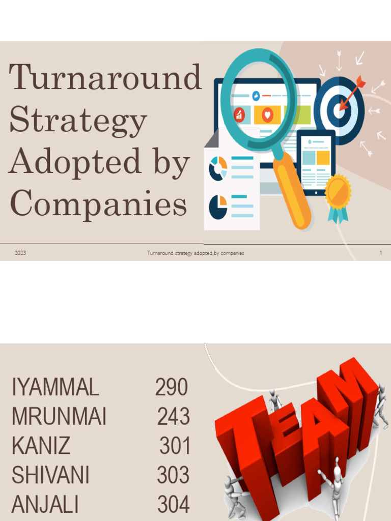 Turnaround Strategy Adopted by Companies-1 | PDF | Business Economics ...