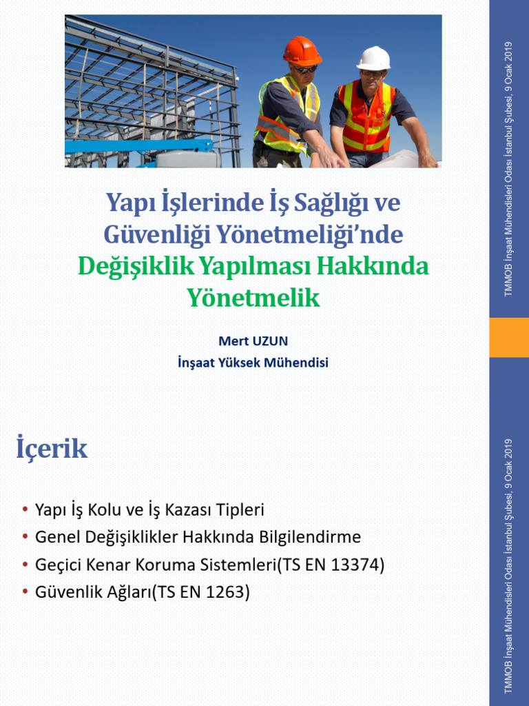 YAPI İŞLERİ İSG 2fbe0fa8b355620 - Ek | PDF