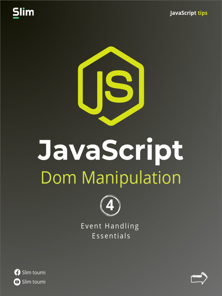 DOM Manipulation Event Handling Essentials 1737451700 | PDF | Document Object Model | Java Script