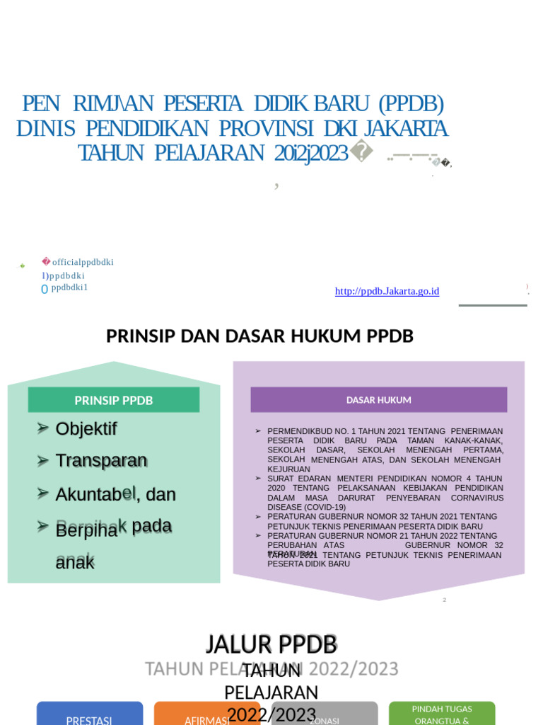 Paparan Fix Final Sosialisasi PPDB 2022 | PDF
