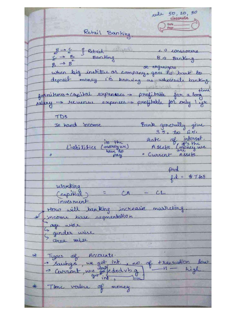 banking notes | PDF