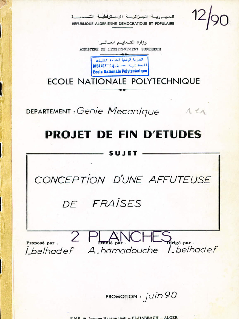 HAMADOUCHE Abdelmalek | PDF
