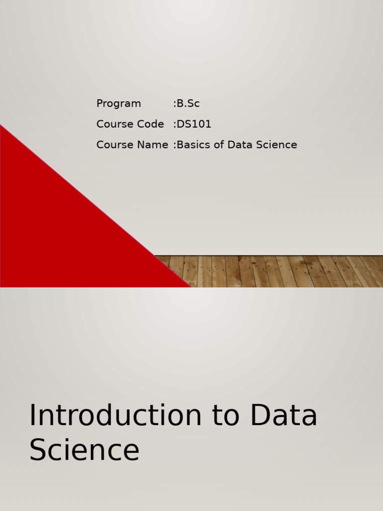 Lecture - 2 - Basics of Data Science | PDF | Statistics | Quantitative Research